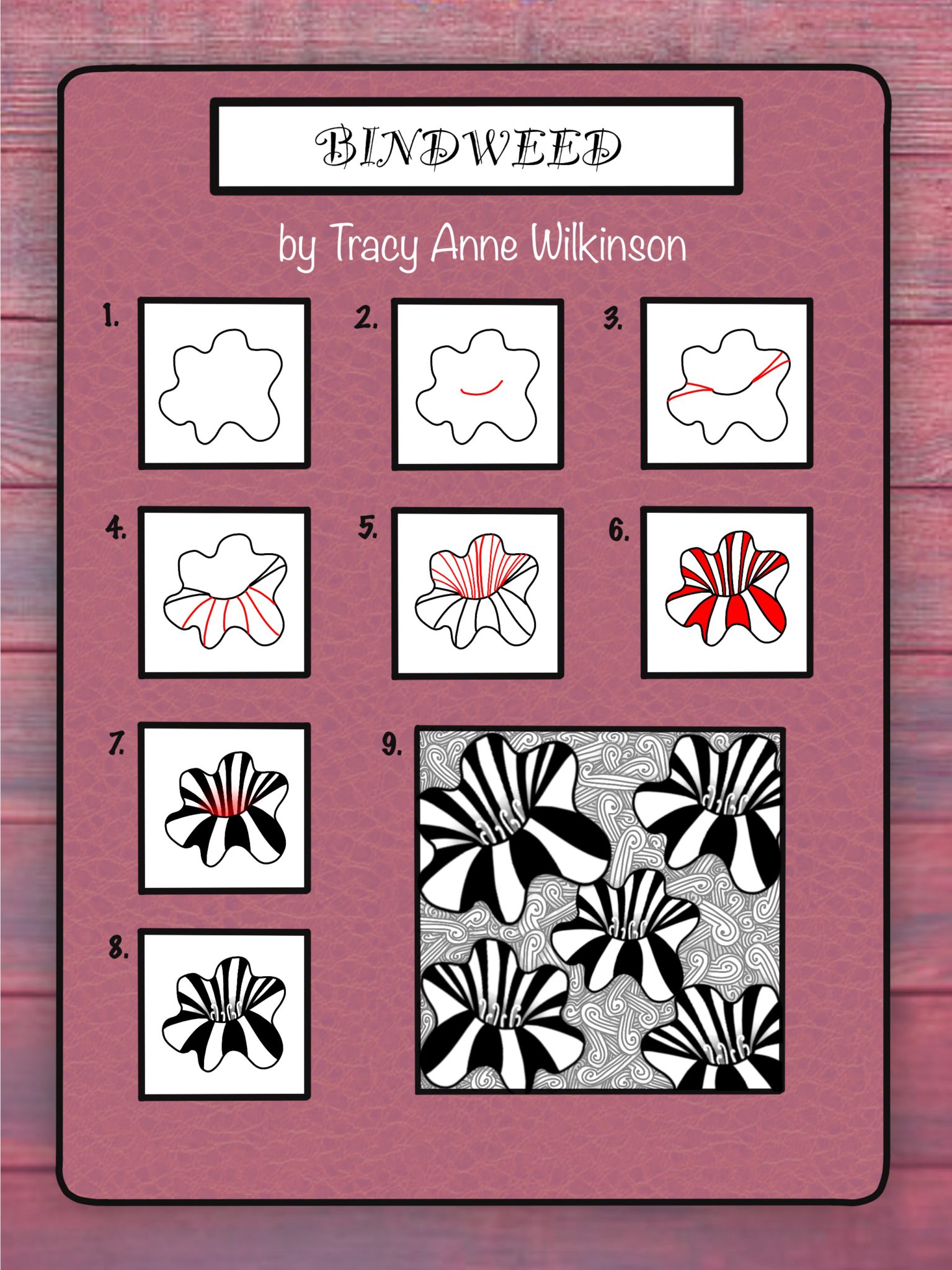 Tangle Step outs | Art with Tracy Anne Wilkinson