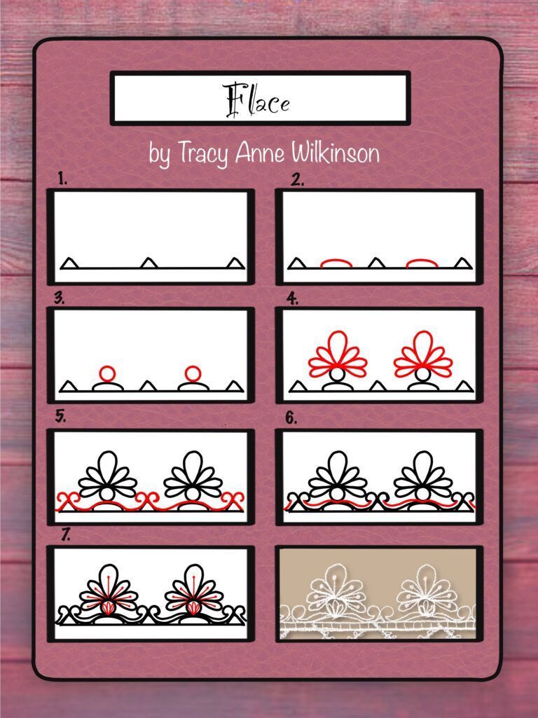 Tangle Step outs | Art with Tracy Anne Wilkinson