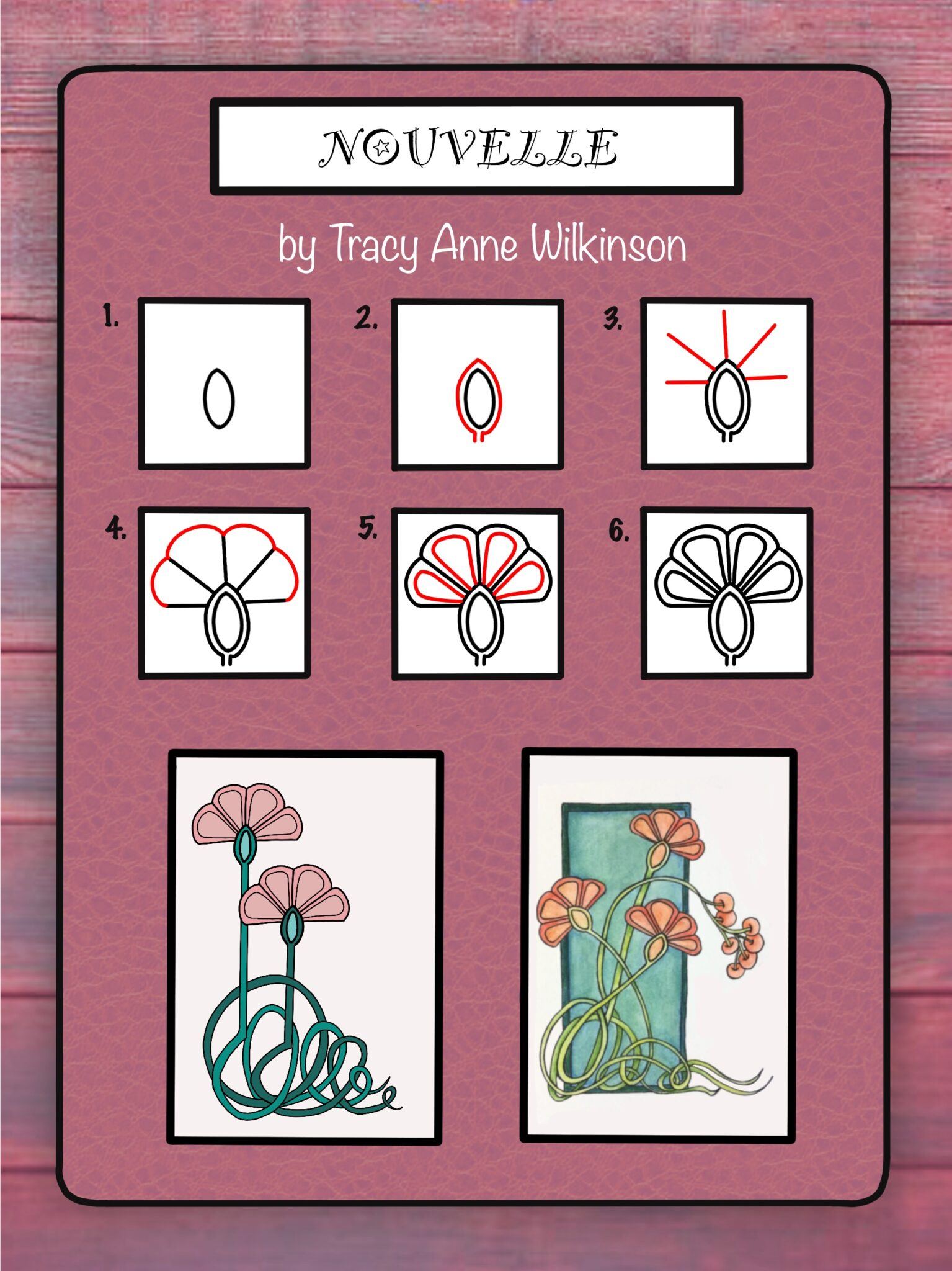Tangle Step outs | Art with Tracy Anne Wilkinson