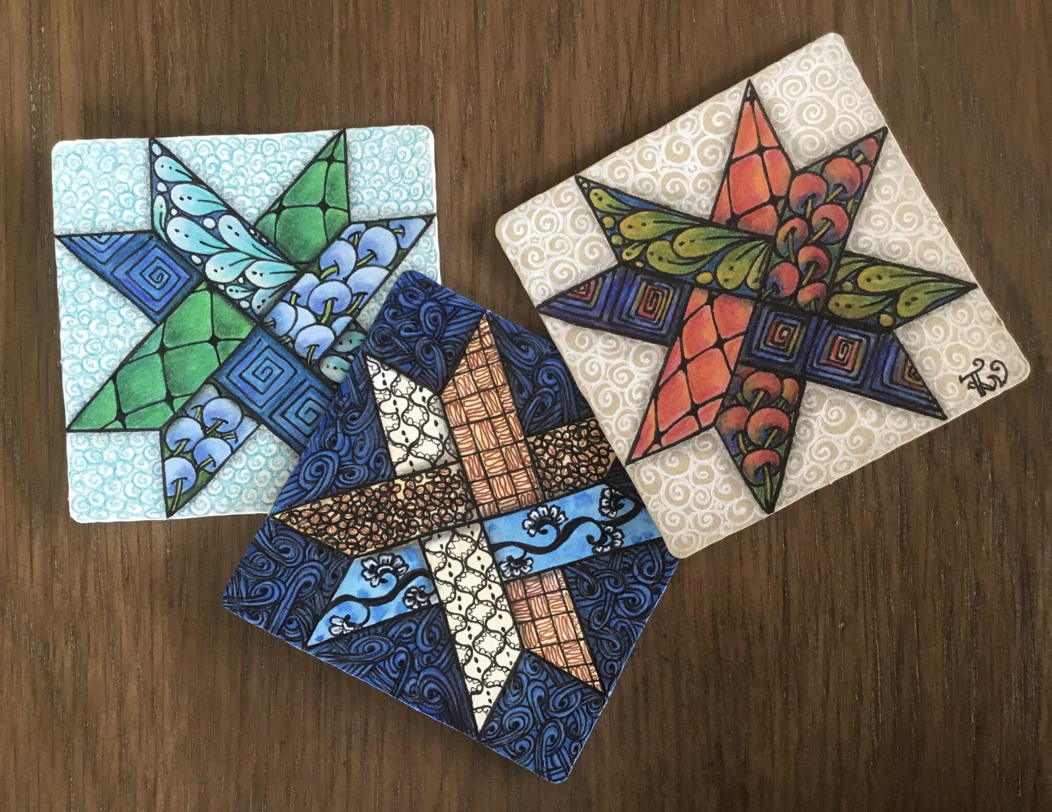 Woven Star Pattern | Art with Tracy Anne Wilkinson